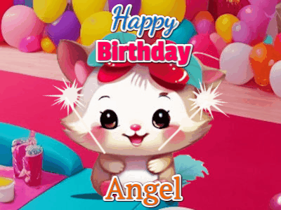 Happy Birthday Angel GIF 128