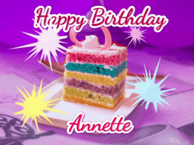 Happy Birthday Annette GIF 134