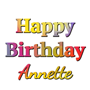 Happy Birthday Annette GIF 155