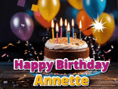 Happy Birthday Annette GIF 21