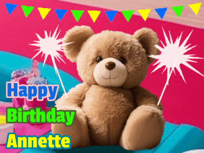 Happy Birthday Annette GIF 5