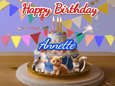 Happy Birthday Annette GIF 72