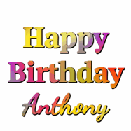 Happy Birthday Anthony GIFs