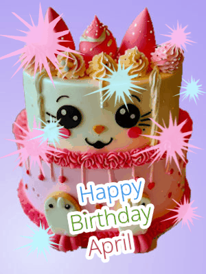 Happy Birthday April GIF 120