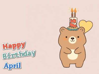 Happy Birthday April GIF 151