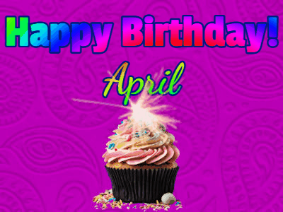 Happy Birthday April GIF 42