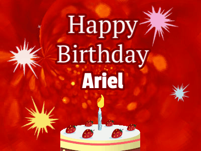 Happy Birthday Ariel GIF 13