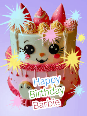 Happy Birthday Barbie GIF 122