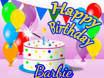 Happy Birthday Barbie GIF 2
