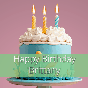 Happy Birthday Brittany GIF 73