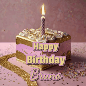Happy Birthday Bruno GIF 150