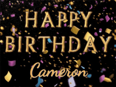 Happy Birthday Cameron GIF 129