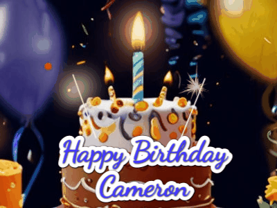 Happy Birthday Cameron GIF 140