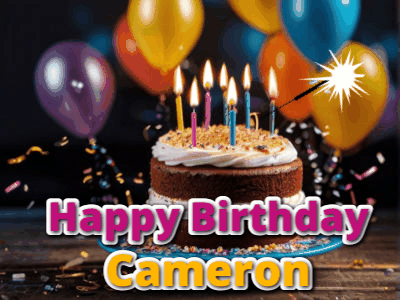 Happy Birthday Cameron GIF 20