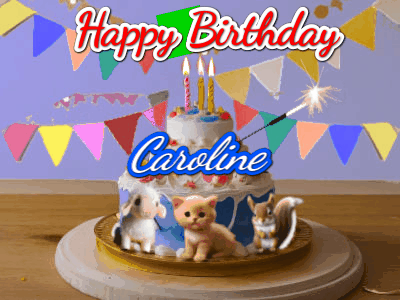 Happy Birthday Caroline GIF 72