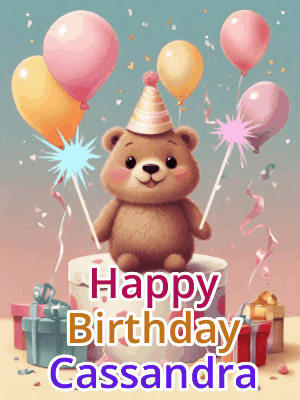 Happy Birthday Cassandra GIF 105