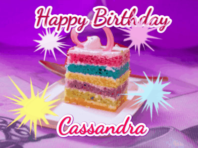 Happy Birthday Cassandra GIF 133