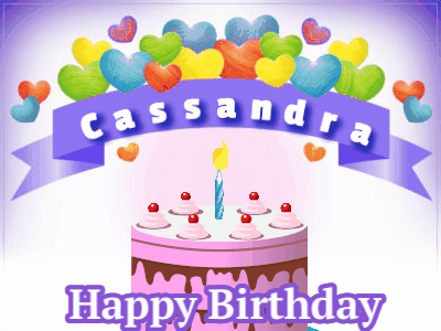 Happy Birthday Cassandra GIF 2