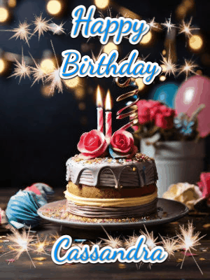 Happy Birthday Cassandra GIF 56