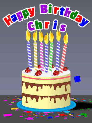 Happy Birthday Chris GIF 2