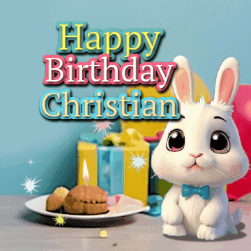 Happy Birthday Christian GIF 112