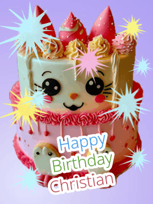 Happy Birthday Christian GIF 120