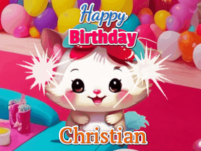 Happy Birthday Christian GIF 127