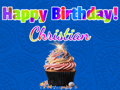 Happy Birthday Christian GIF 138