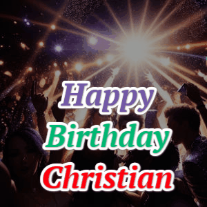 Happy Birthday Christian GIF 139