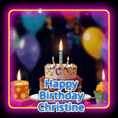 Happy Birthday Christine GIF 100