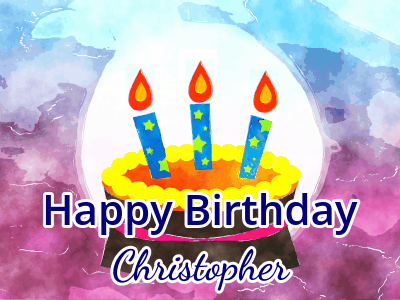 Happy Birthday Christopher GIF 121