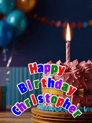 Happy Birthday Christopher GIF 98