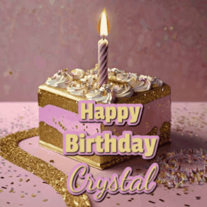 Happy Birthday Crystal GIF 150