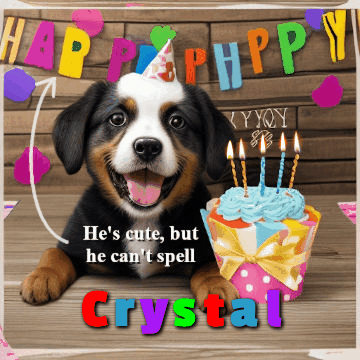 Happy Birthday Crystal GIF 82