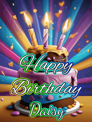 Happy Birthday Daisy GIF 110