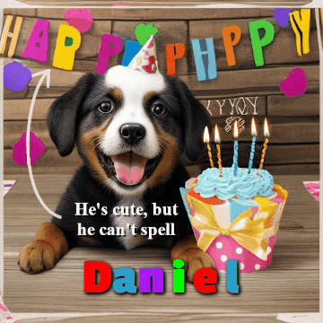Happy Birthday Daniel GIF 81