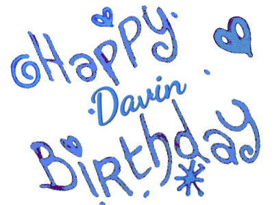 Happy Birthday Davin GIF 132