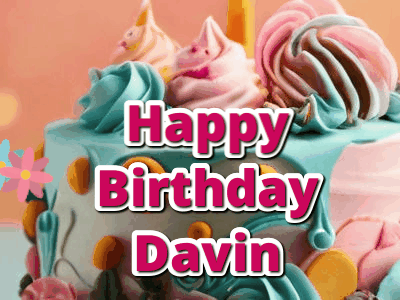 Happy Birthday Davin GIF 75