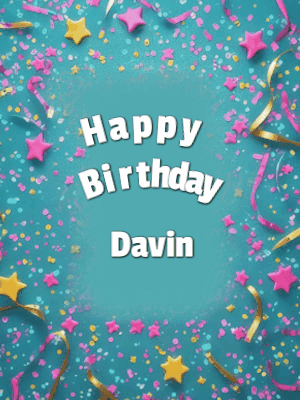 Happy Birthday Davin GIF 81