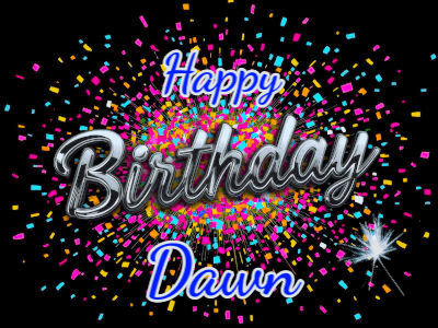 Happy Birthday Dawn GIF 161