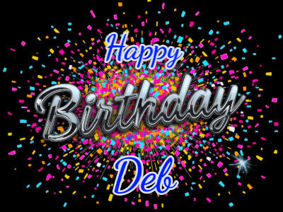 Happy Birthday Deb GIF 160