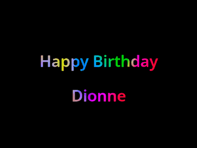 Happy Birthday Dionne GIF 125