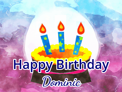 Happy Birthday Dominic GIF 122