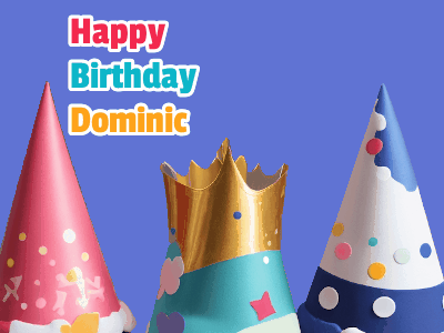 Happy Birthday Dominic GIF 4