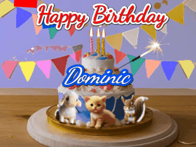Happy Birthday Dominic GIF 72