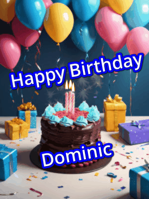 Happy Birthday Dominic GIF 96