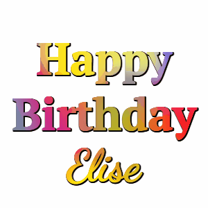 Happy Birthday Elise GIF 155