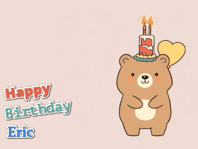 Happy Birthday Eric GIF 150
