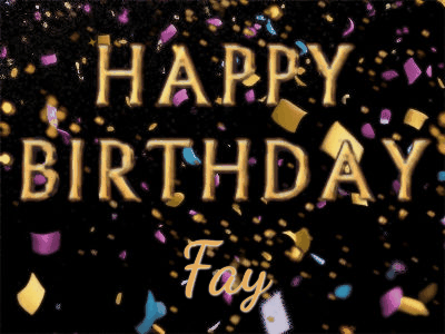 Happy Birthday Fay GIF 130
