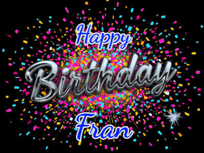 Happy Birthday Fran GIF 161
